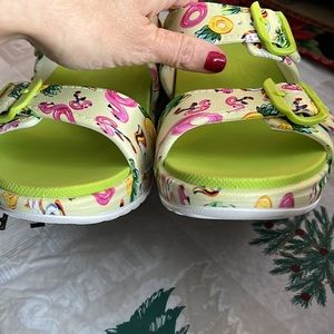 Dansko | Shoes | Dansko Kandi Pool Floats Molded Unicorn Flamingo Green ...